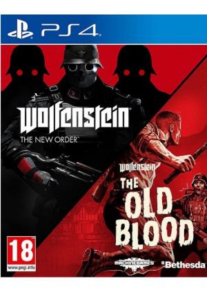 PS4 WOLFENSTEIN THE NO i OB - DOUBLE PACK - korišćeno