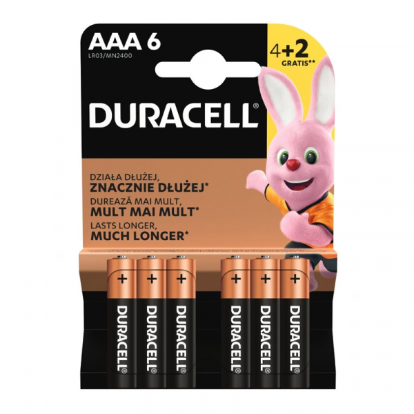 Duracell Basic LR03 1/6 1,5V alkalna baterija