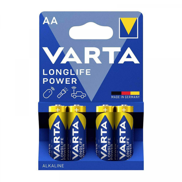 Varta Longlife Power LR6 1.5V alkalna baterija pakovanje 4 kom