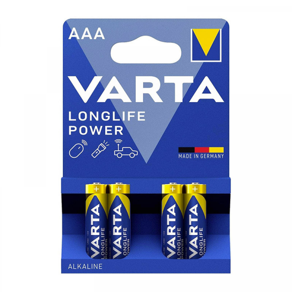 Varta Longlife Power LR03 1.5V alkalna baterija pakovanje 4 kom