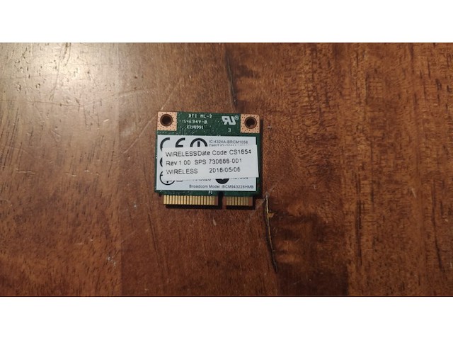 Wireless kartica BRCM1058 , skinuta sa HP 650 G1