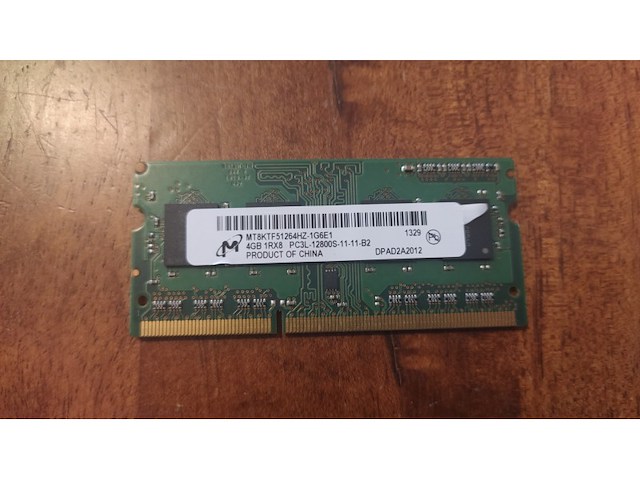 Ram memorija DDR3 Micron 4GB , 1600Mhz , PC3L