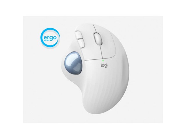 Logitech Ergo M575 Wireless Trackball Mouse, White