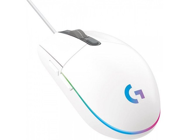 Logitech G102 Lightsync Gaming Wired Mouse, White USB