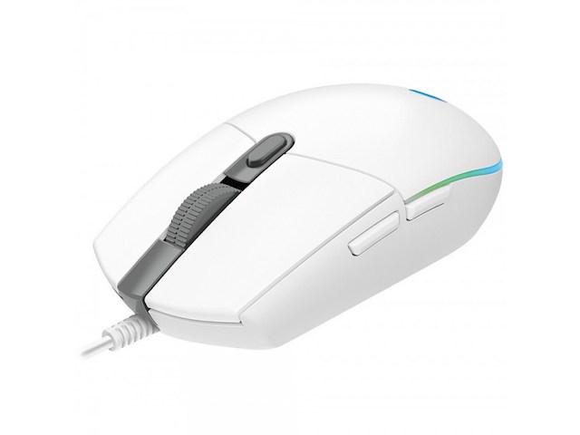 Logitech G203 Lightsync Gaming Wired Mouse, White USB