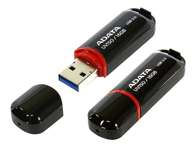 AData USB Fleš 16GB USB 3.0 Crni, AUV150-16G-RBK