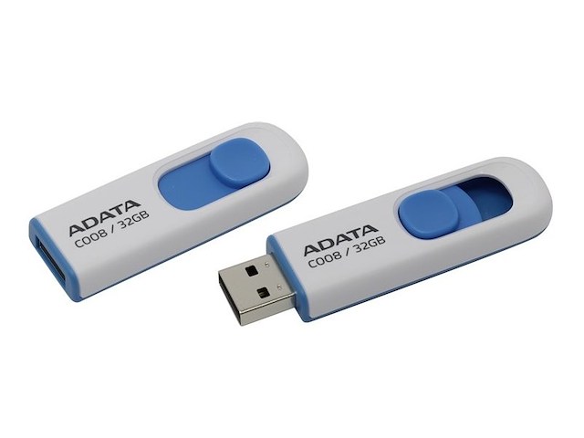 AData USB Fleš 32GB USB 2.0 Beli, AC008-32G-RWE