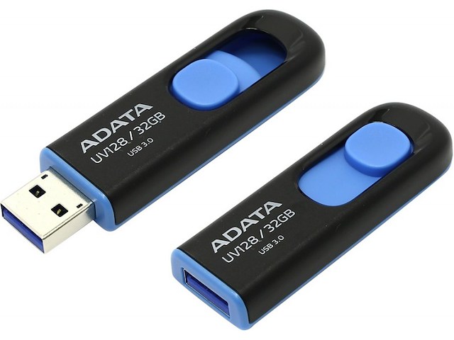 AData USB Fleš 32GB USB 3.0 Crno Plavi, AUV128-32G-RBE