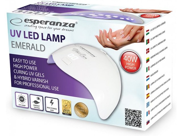 EBN008 - Profesionalna Esperanza EMERALD UV LED lampa