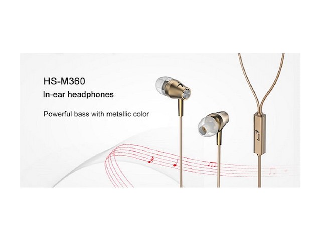 Genius Slušalice HS-M360 Zlatne - Garancija 2god