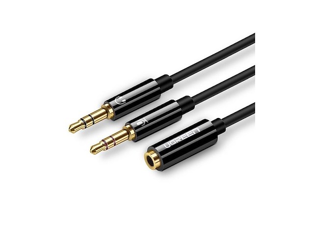 Adapter 2x3.5mm stereo muški-3.5mm stereo ženski