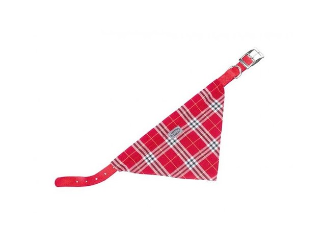 Ogrlica za pse sa maramom crvena 57cm, 25mm