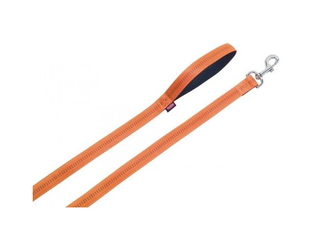 Povodac Soft Grip 25mm, 120cm oranž