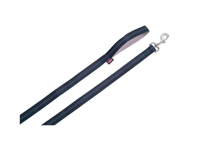 Povodac Soft Grip 25mm, 120cm crni