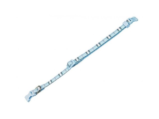 Ogrlica za pse karo plava 10mm 13-20cm