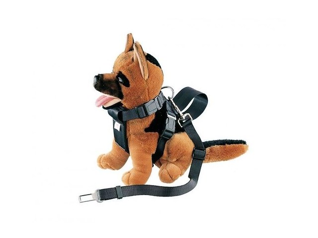 Am za pse sa sigurnosnim pojasom crni XL