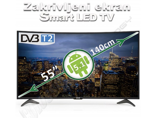 COLOSSUS 4K ULTRA HD Curved SMART LED TV 55 - Garancija 2god