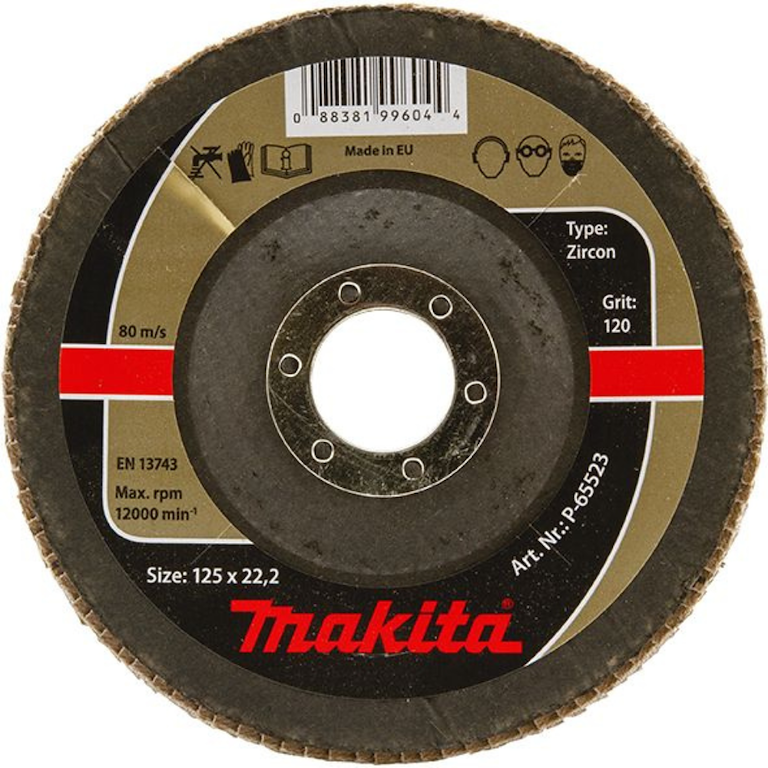 Makita Lamelarni brusni disk cirkon-aluminium 115mm Z120, P-65486