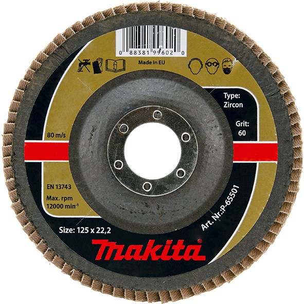 Makita Lamelarni brusni disk cirkon-aluminium 125mm Z120, P-65523