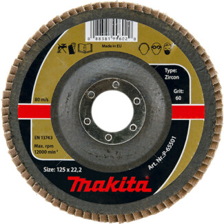 Makita Lamelarni brusni disk cirkon-aluminium 125mm Z60, P-65501