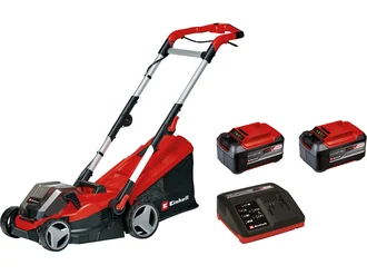 Einhell Aku. Kosačica za travu GE-CM 36/34-1 Li + Punjiva baterija 5,2Ah and 4A Fastcharger PXC-Starter-Kit + Baterija Power-X-Change Plus 18V 5,2Ah