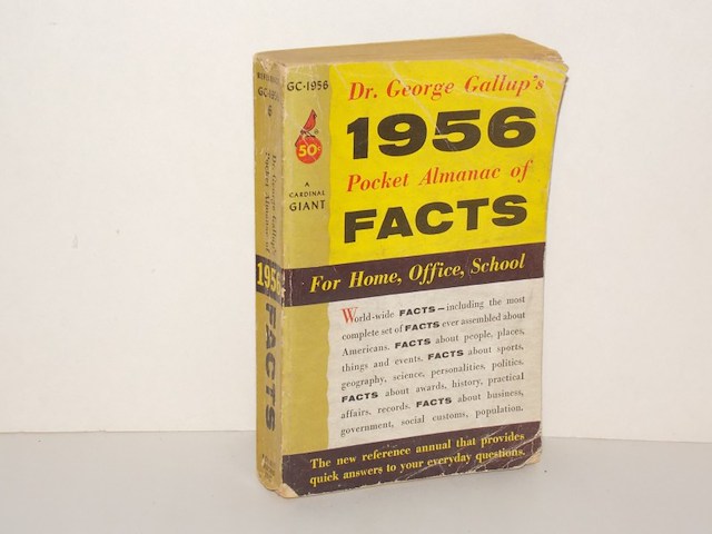 1956 Pocket Almanac of facts Dr.George Gallups