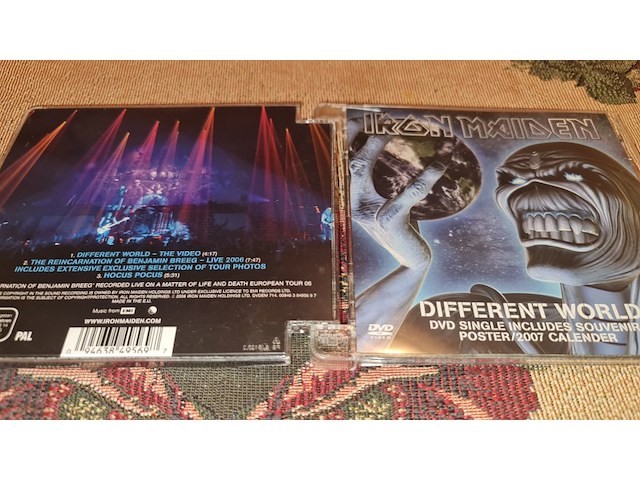 Iron Maiden - Different world DVD single , ORIGINAL