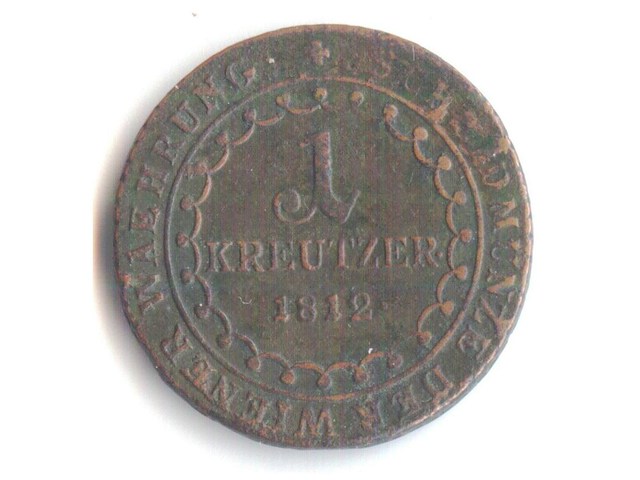 Austrija 1 kreuzer 1812 E