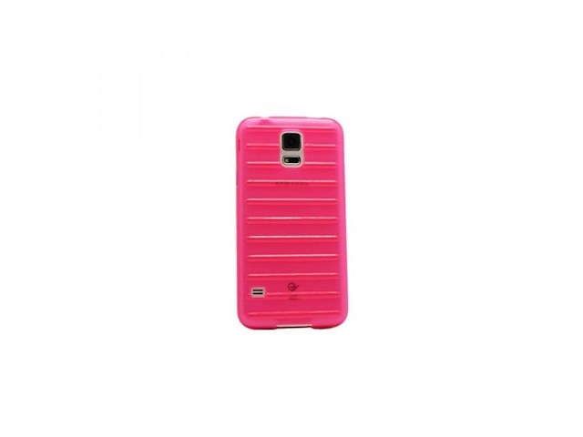 Maskica silikonska Rib za Samsung I9600 S5/G900 pink