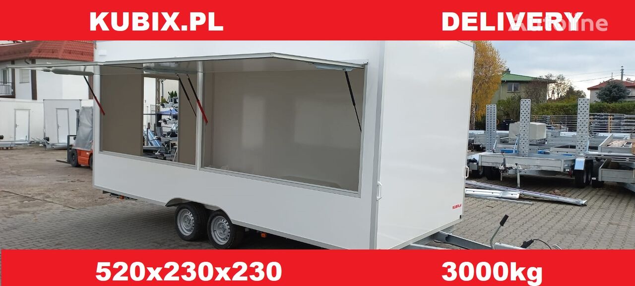 Nova Niewiadów H30521HT Remorque 520x230x230 la porte derrière 3000kg prikolica kiosk