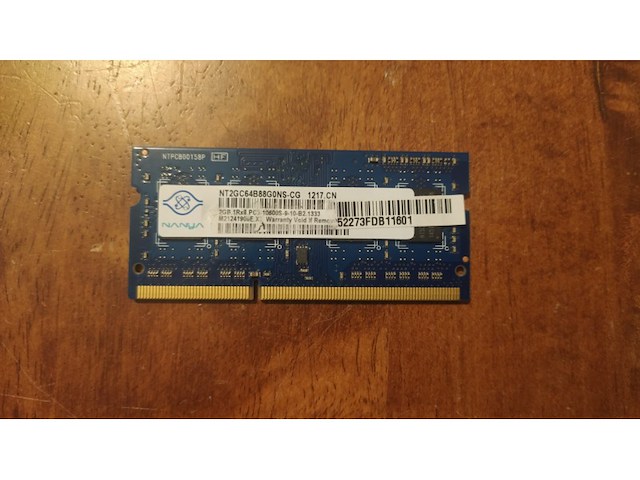 Ram memorija DDR3 Nanya , 2GB , 1333MHz , BR5