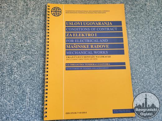 Uslovi ugovaranja za elektro i mašinske radove -Žuta