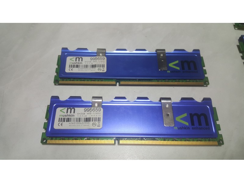 ddr3 Mushkin 2x2gb 1600mhz ispravne