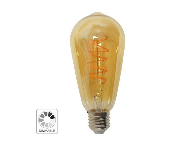 Sijalica LED filament dimabilna ST64 W AMBER LED FLEX