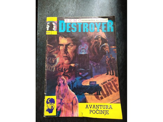 књига часопис стрип број 1 destroyer remo