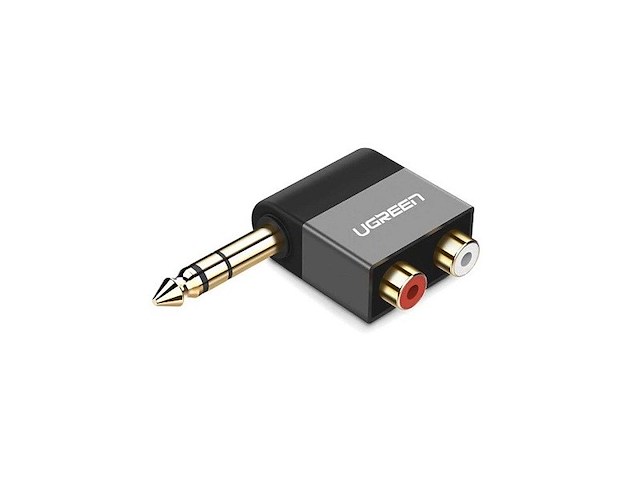 Adapter 6.3mm muški stereo-2xRCA ženski UG