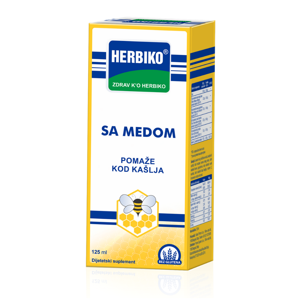 HERBIKO SIRUP ZA ODRASLE MED 125ML