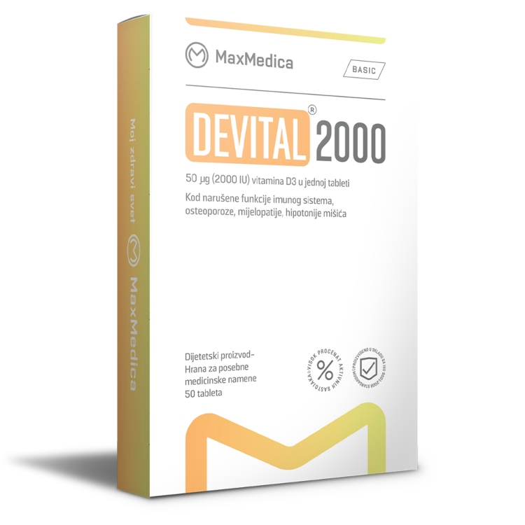 MAXMEDICA DEVITAL 2000 50 TABLETA