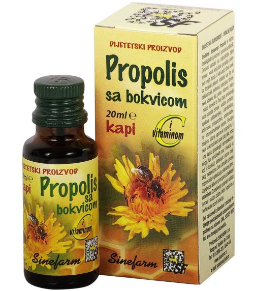 SINEFARM PROPOLIS BOKVICA SA VITAMINOM C 20 ML