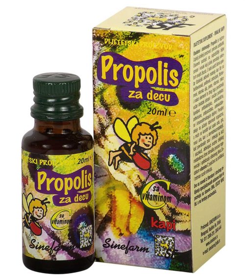 SINEFARM PROPOLIS KAPI ZA DECU SA VITAMINOM C 20ML