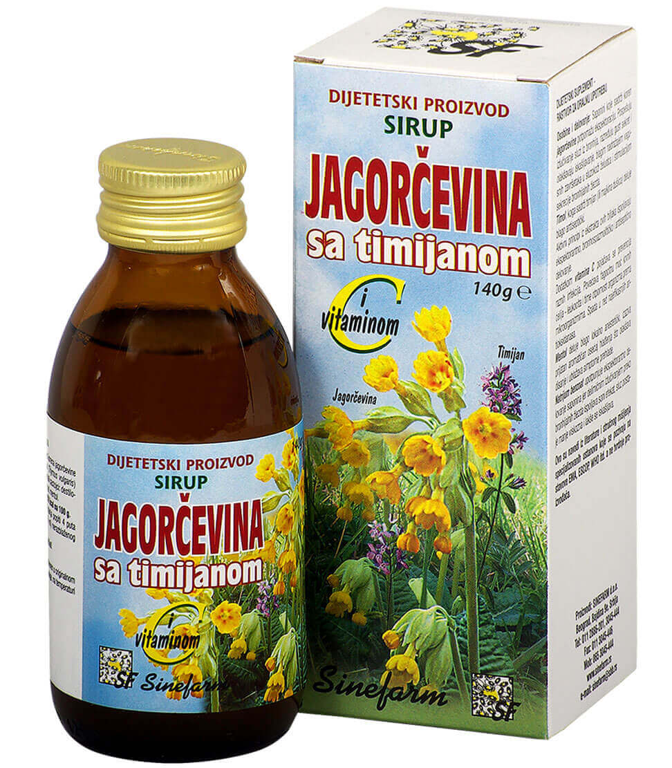 SINEFARM SIRUP JAGORCEVINE SA VITAMINOM C 140 G