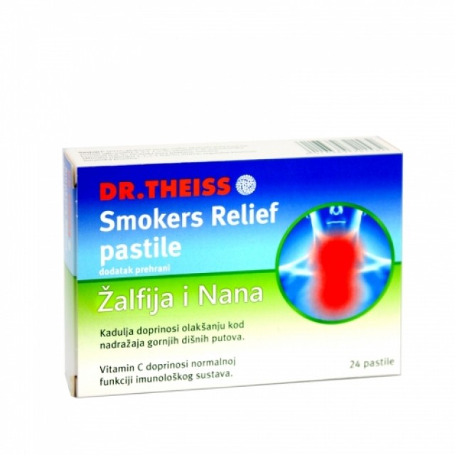 DR.THEISS SMOKERS RELIEF PASTILE A 24KOM