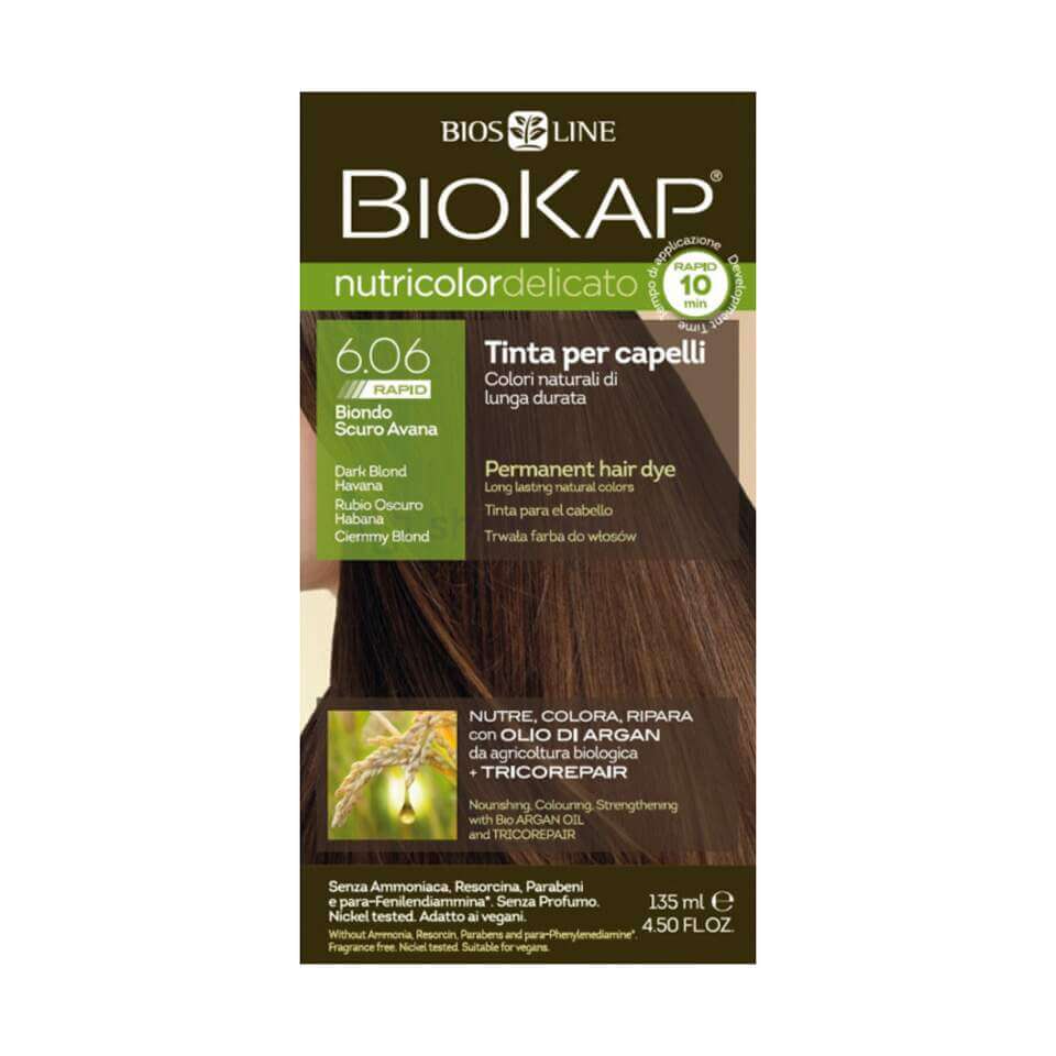 BIOKAP Delicato Rapid Farba za kosu 6.06