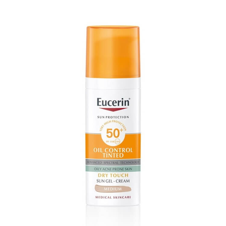 Eucerin Sun oil control tonirani gel-krem SPF50+ tamni 50ml