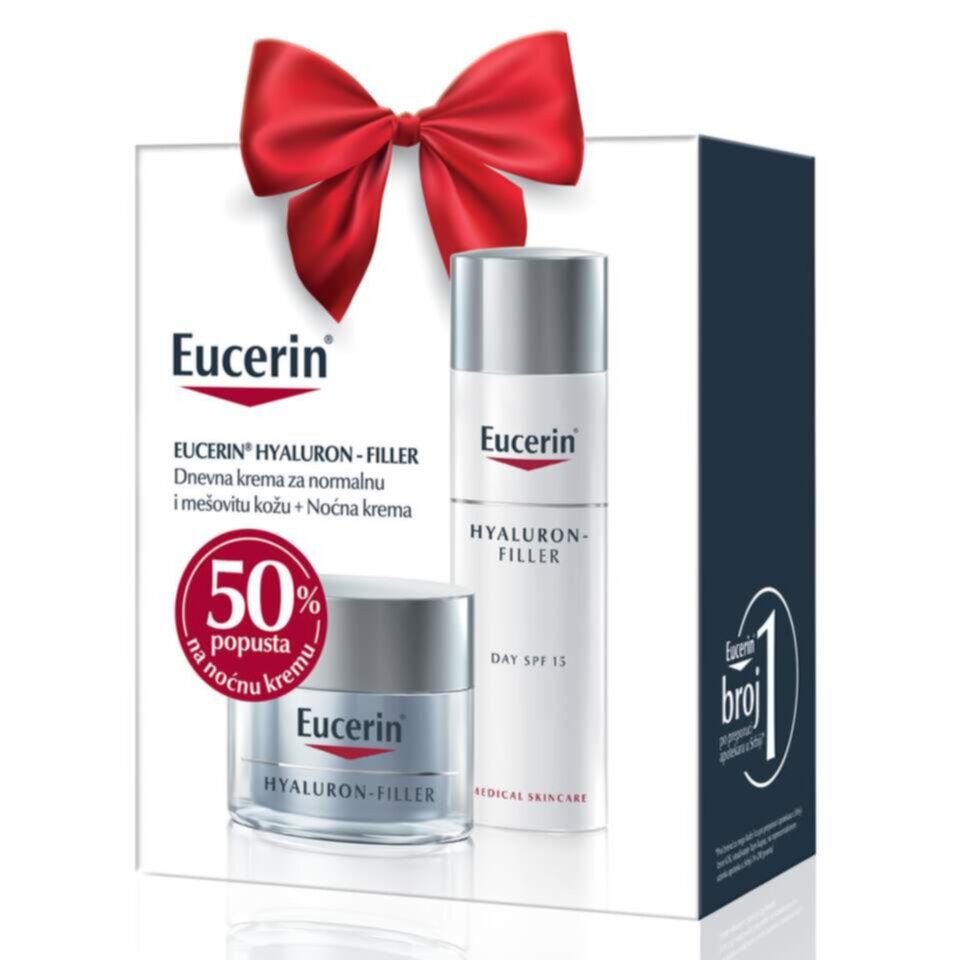 Eucerin Box Hyaluron-Filler dnevna i noćna krema sa 50% popusta