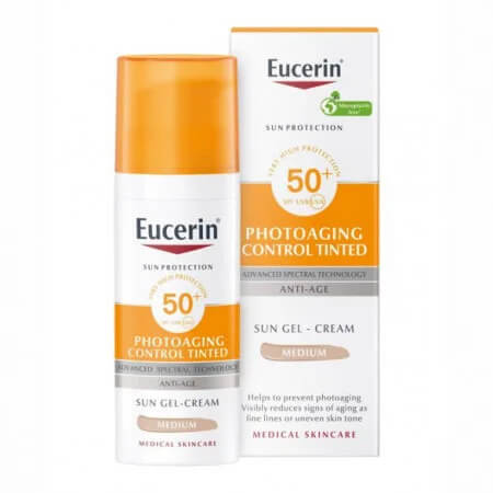 Eucerin tonirana krema za zaštitu od sunca spf 50 tamna 50 ml