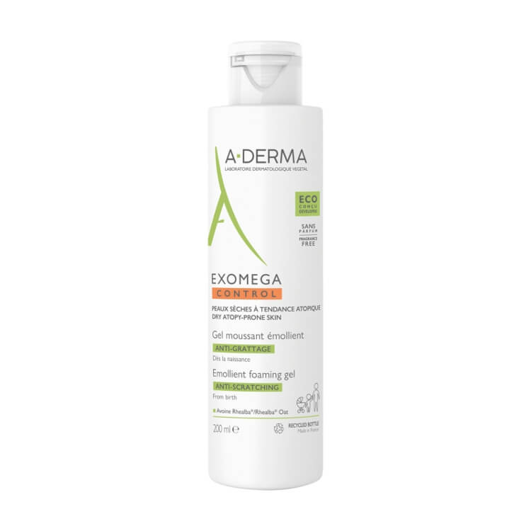 A-Derma EXOMEGA CONTROL penušavi gel 200ml