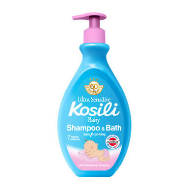 Kosili baby šampon/kupka 400ml plavi sa pumpicom