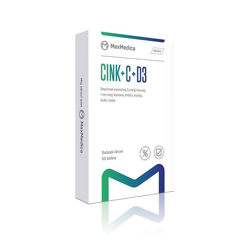 MAXMEDICA CINK + C + D3 50 TABLETA