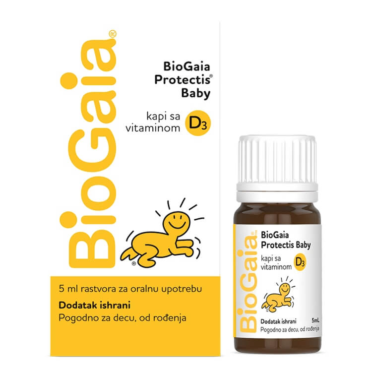 BioGaia probiotske kapi s vitaminom D3 5ml